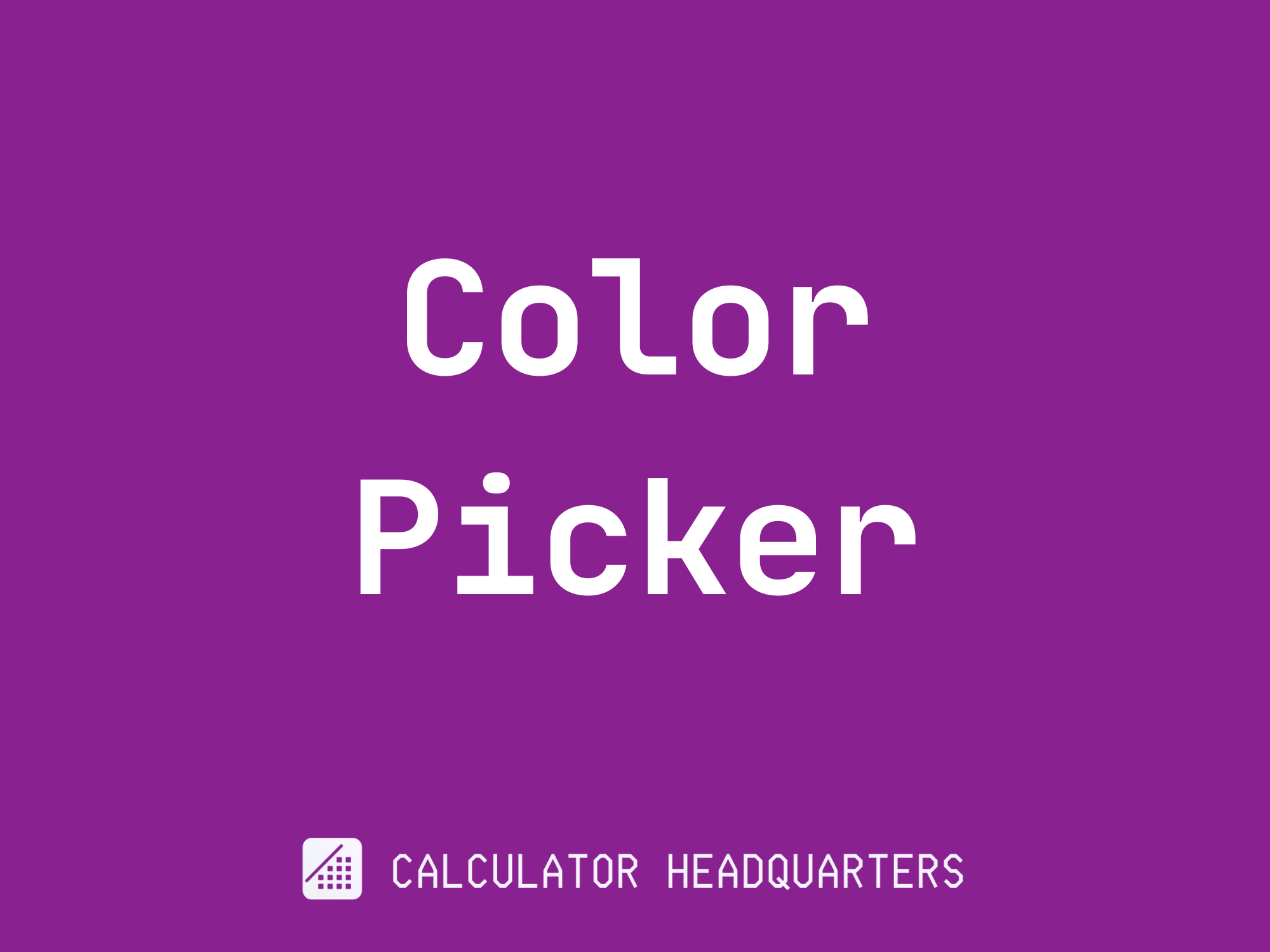 Color Picker Calculator Headquarters 